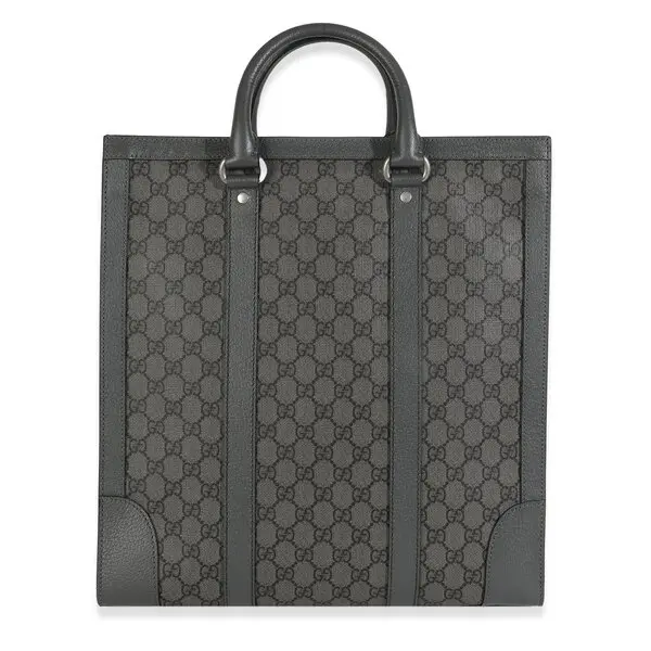 Gucci Gg Coated Canvas Ophidia Tote - Gray