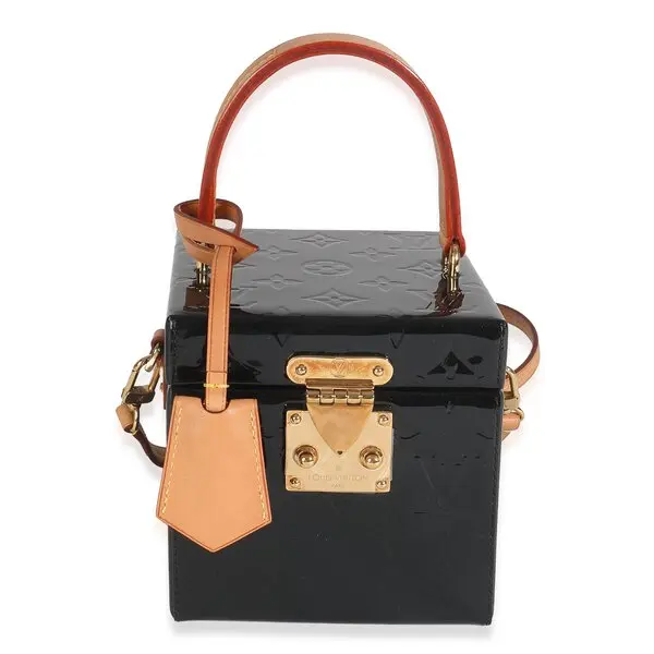 LOUIS VUITTON Monogram Vernis Bleecker Box - Black