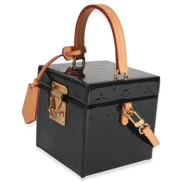 LOUIS VUITTON Monogram Vernis Bleecker Box - Black