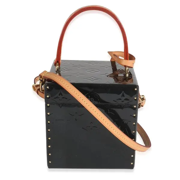 LOUIS VUITTON Monogram Vernis Bleecker Box - Black