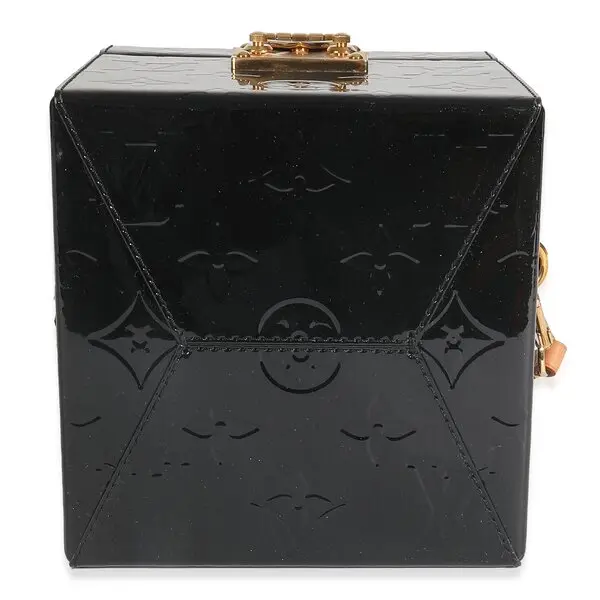 LOUIS VUITTON Monogram Vernis Bleecker Box - Black