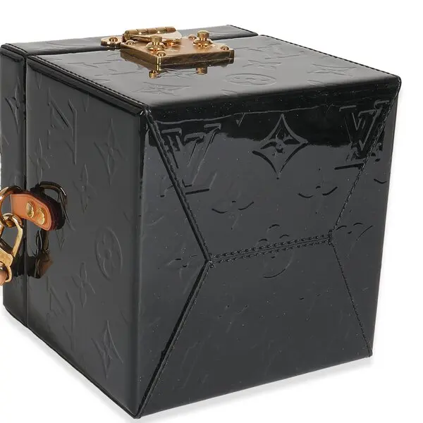 LOUIS VUITTON Monogram Vernis Bleecker Box - Black