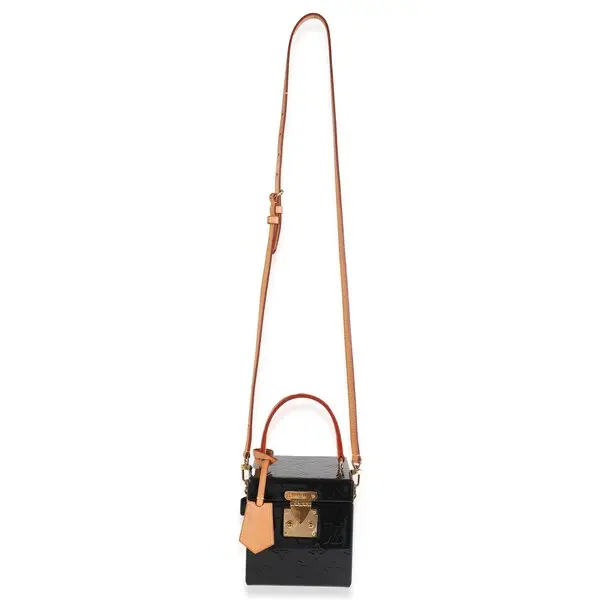 LOUIS VUITTON Monogram Vernis Bleecker Box - Black