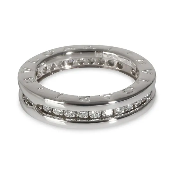 BVLGARI B.zero1 18k White Gold Diamond Ring