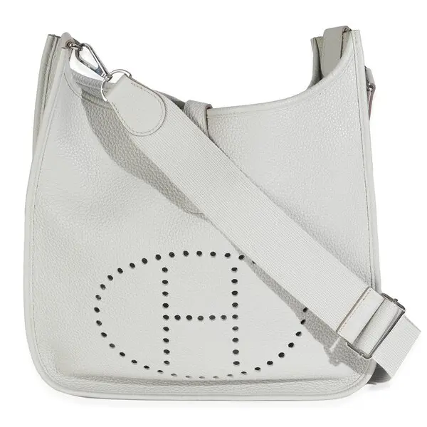 Hermès Gris Perle Clemence Evelyne Iii 29 Phw - Gray