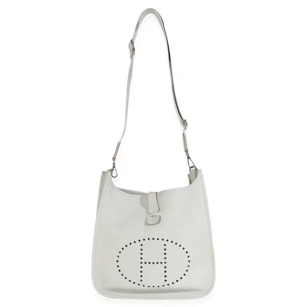 Hermès Gris Perle Clemence Evelyne Iii 29 Phw - Gray