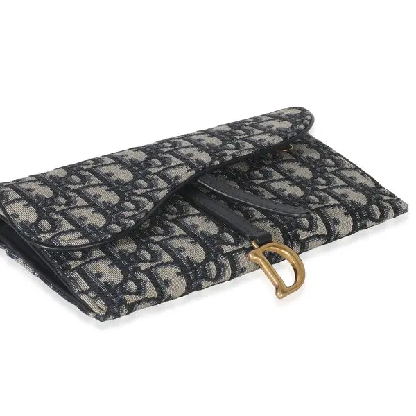 Dior Oblique Canvas Saddle Chain Pouch