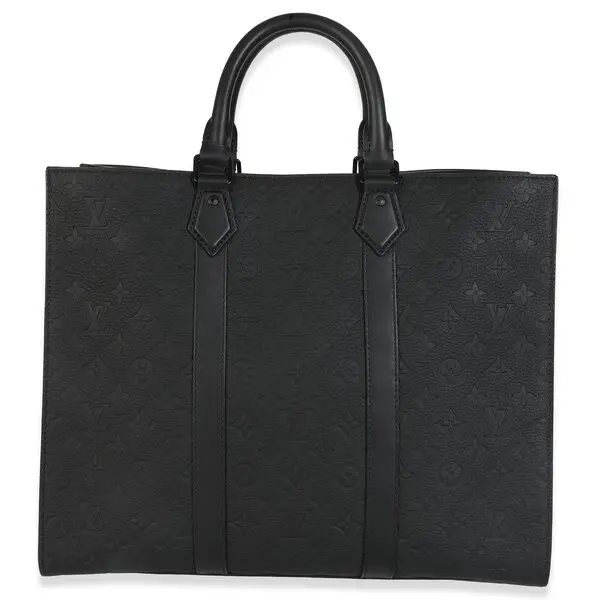 LOUIS VUITTON Monogram Embossed Taurillon Sac Plat 24h