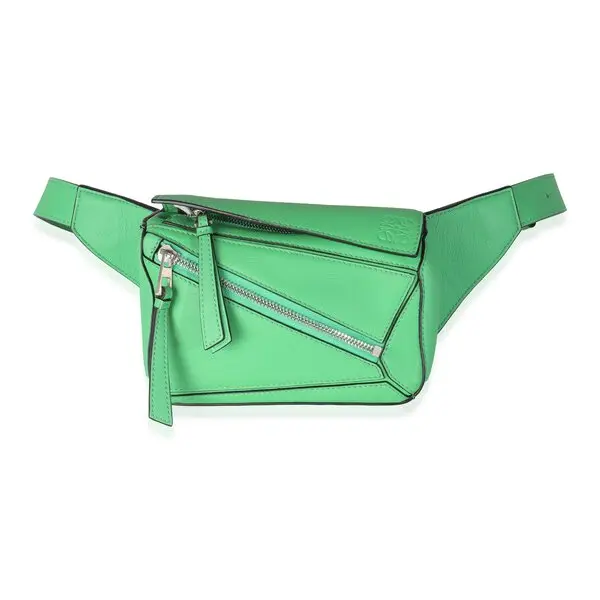 Loewe Calfskin Puzzle Belt Bag - Green