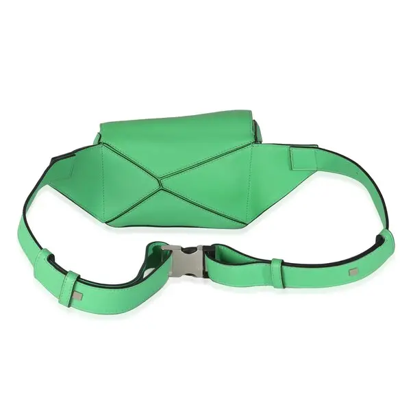 Loewe Calfskin Puzzle Belt Bag - Green