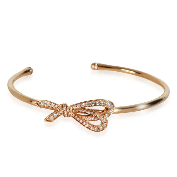 Tiffany & Co. Bow Bracelet In 18k Rose Gold With Diamonds - Rose_gold