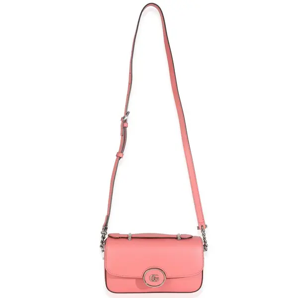 Gucci Senna Calfskin Petite Gg Top Handle Shoulder Bag