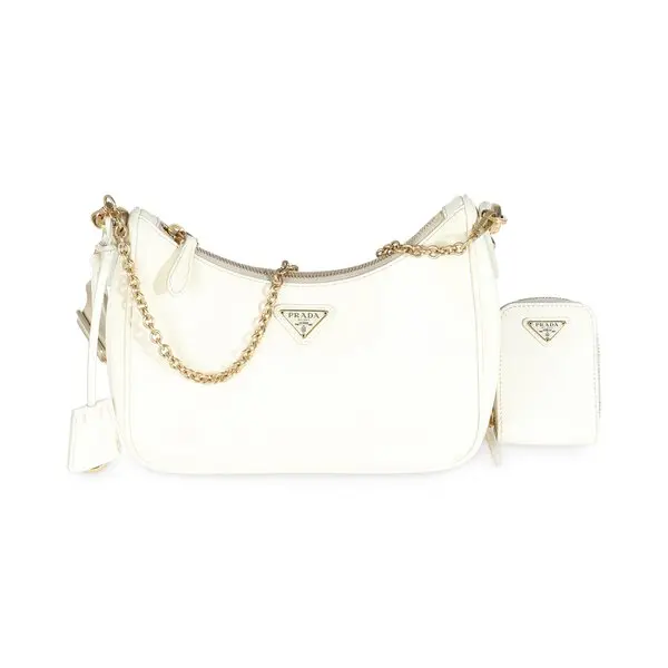 Prada Saffiano Re-edition 2005 Bag - White