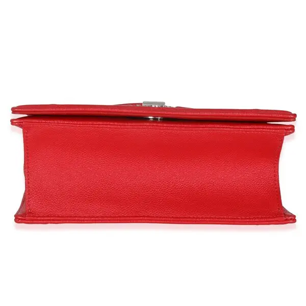 Dior Grained Calfskin Diorama Flap Bag - Red
