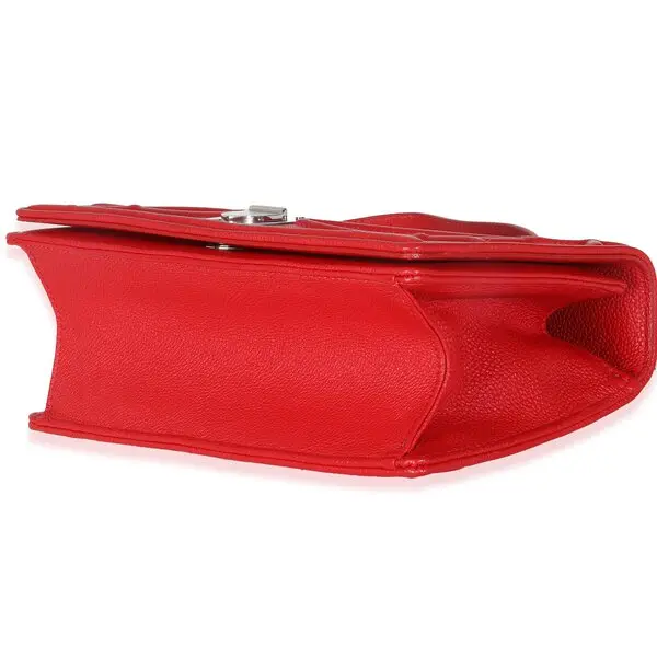 Dior Grained Calfskin Diorama Flap Bag - Red