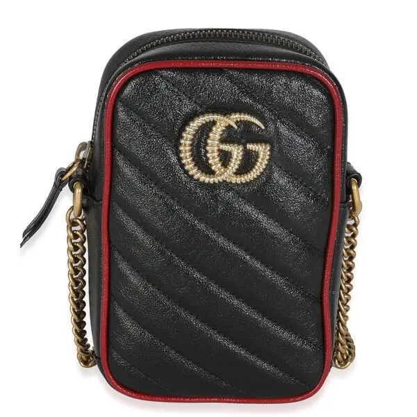 Gucci Gg Marmont Crossbody Bag - Black
