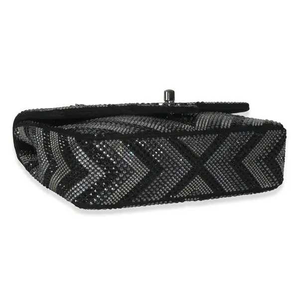 Chanel Strass Cc Chevron Flap Bag