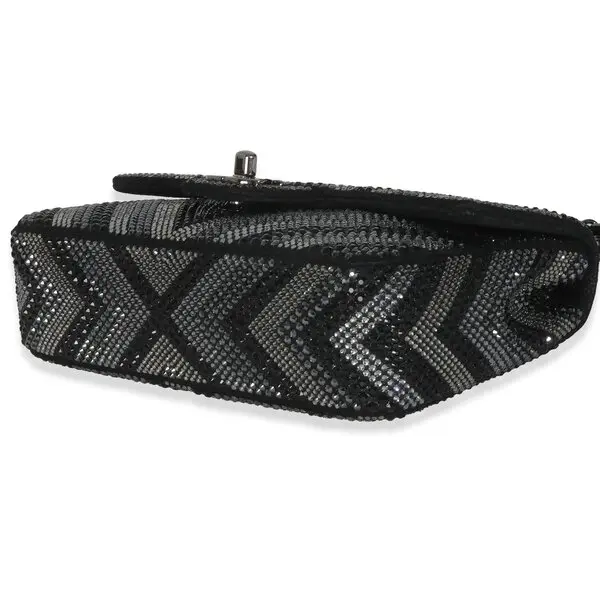 Chanel Strass Cc Chevron Flap Bag