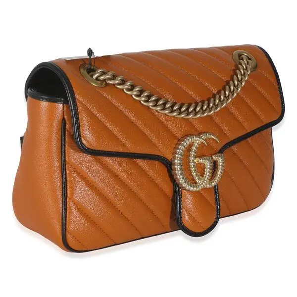 Gucci Gg Marmont Shoulder Bag - Brown