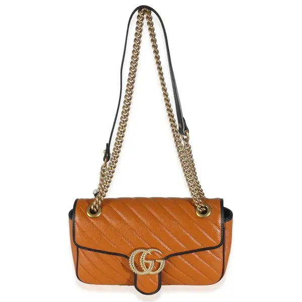 Gucci Gg Marmont Shoulder Bag - Brown