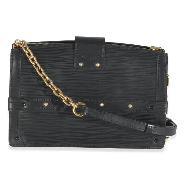 LOUIS VUITTON Epi Leather Trunk Clutch - Black