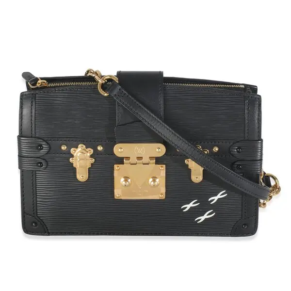 LOUIS VUITTON Epi Leather Trunk Clutch - Black