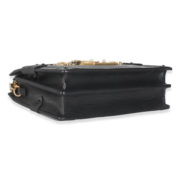 LOUIS VUITTON Epi Leather Trunk Clutch - Black