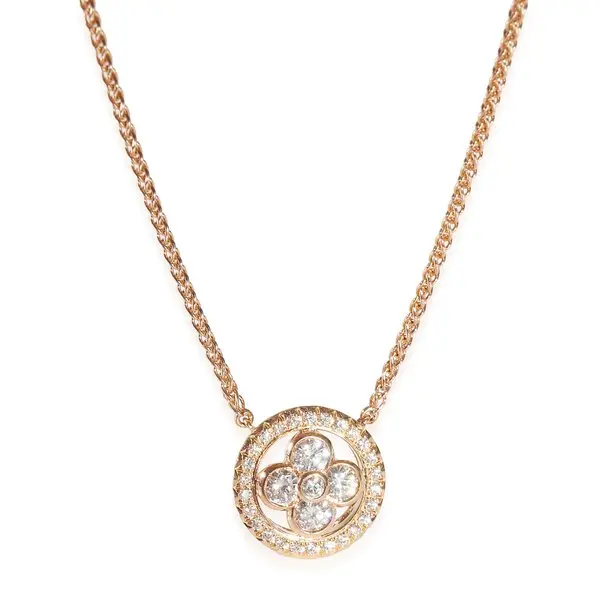 LOUIS VUITTON Blossom Fashion Pendant In 18k Rose Gold With Diamonds - Rose_gold