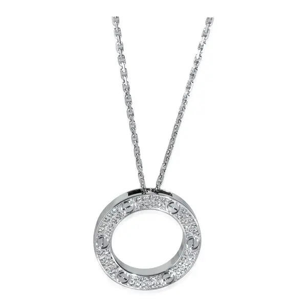 CARTIER Love Diamond Necklace - White_gold
