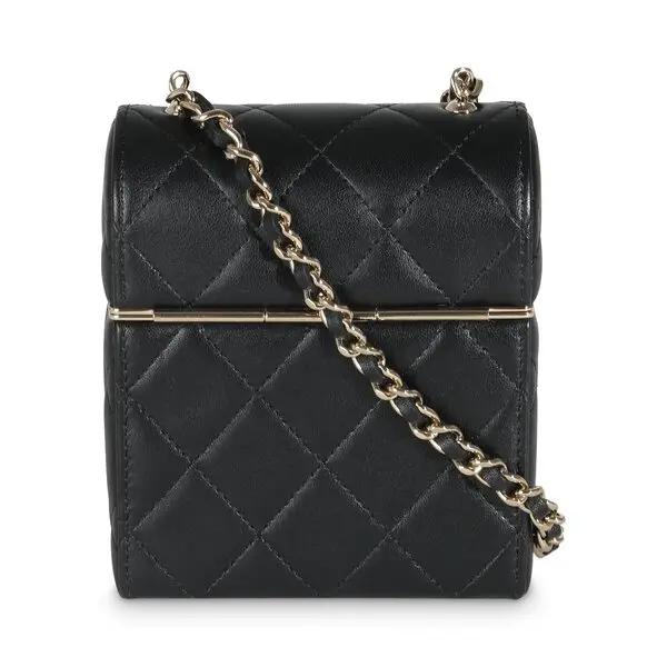 Chanel 2021 Quilted Lambskin Box Chain Vanity