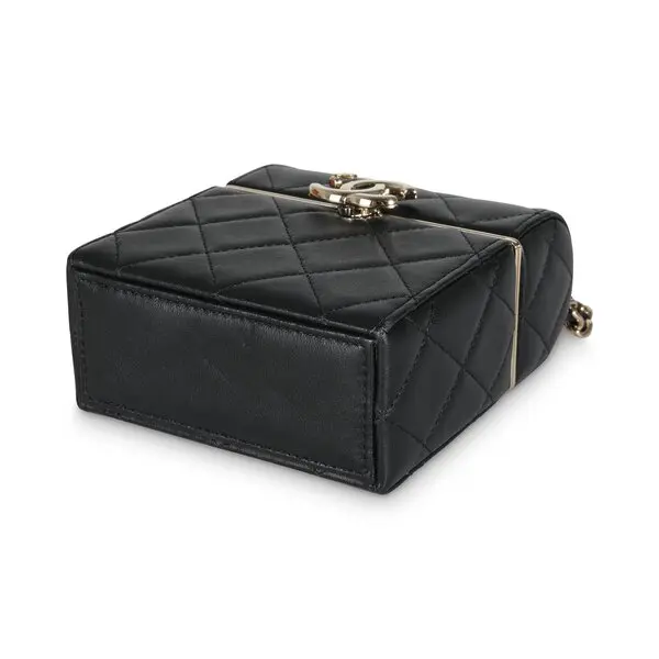 Chanel 2021 Quilted Lambskin Box Chain Vanity