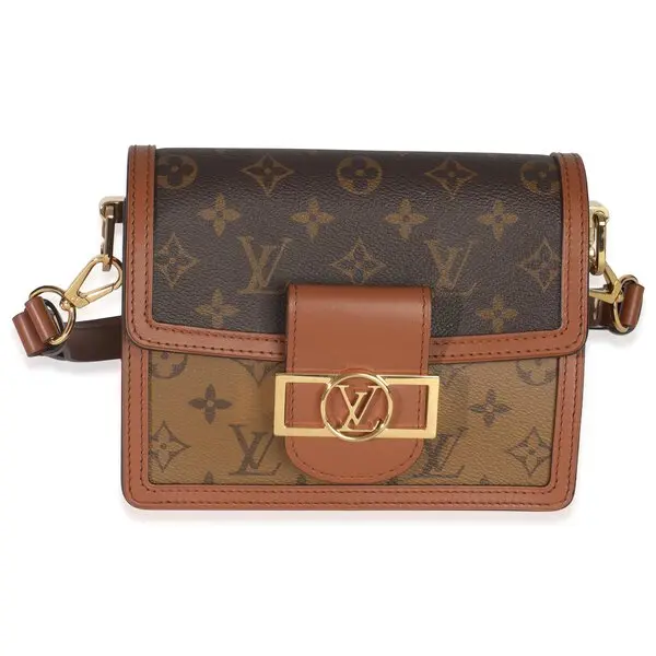 LOUIS VUITTON Reverse Monogram Canvas Dauphine - Brown