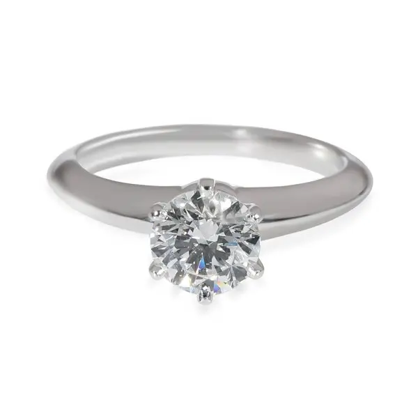 Tiffany & Co. 0.93 Ct Round Brilliant Diamond Engagement Ring - Platinum