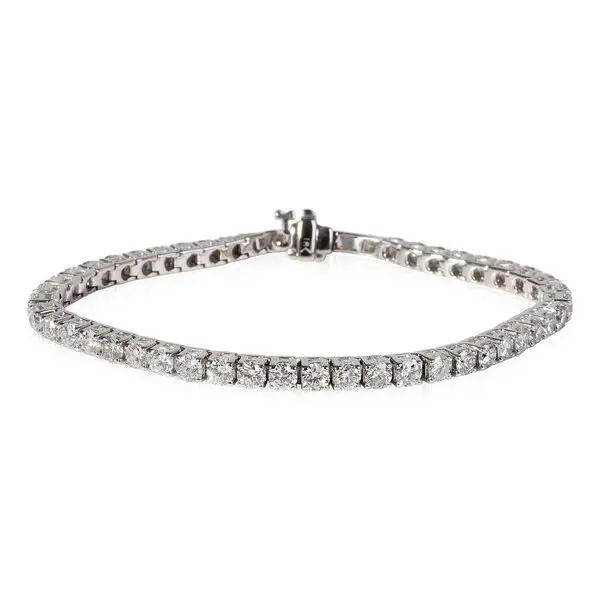 MYGEMMA Diamond Tennis Bracelet In 18k White Gold 7.25 Ctw - White_gold