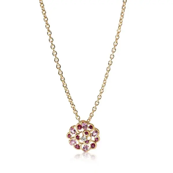 Chanel Fil De Camelia Diamond Necklace - 18_karat_yellow_gold