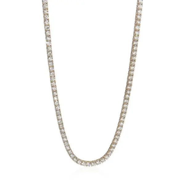 MYGEMMA 14.24 Ctw Lab-grown Diamond Yellow Gold Necklace - Yellow_gold