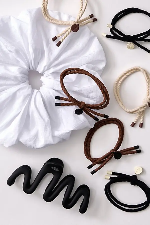 Free People Sixhitter Hair Tie 6-pack - Neutral Combo