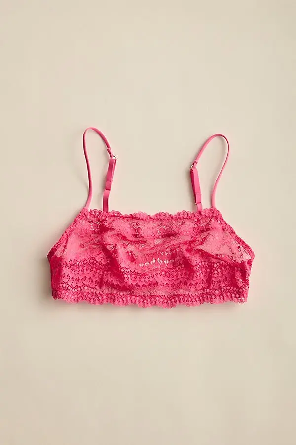 Free People This Or That Square Neck Bralette - Pink Wink