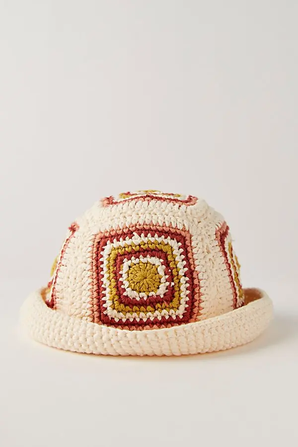 Free People Crochet Bucket Hat - Ivory