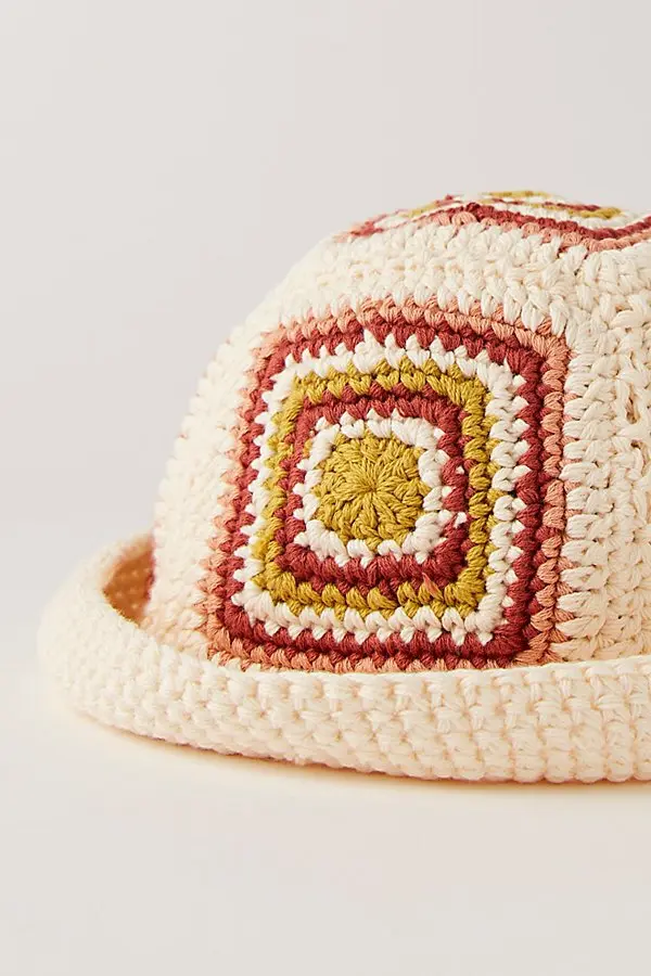 Free People Crochet Bucket Hat - Ivory