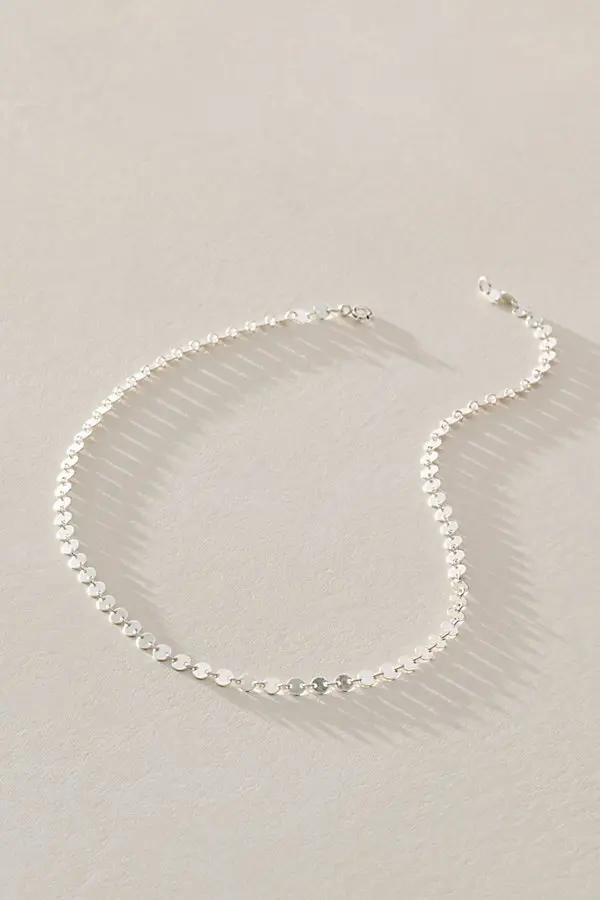 OXB JEWELRY Sterling Disco Chain Necklace - Silver