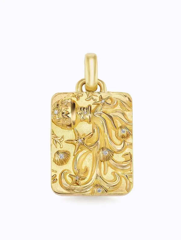 BRIONY RAYMOND Astral Zodiac Medallion - 18 Karat Yellow Gold