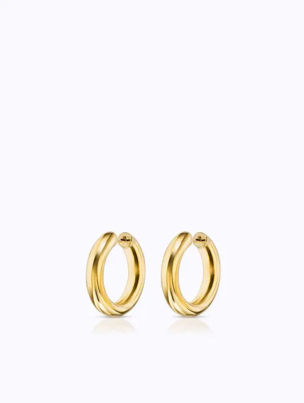 BRIONY RAYMOND Slim Sloan Huggie Hoop Earrings - 18 Karat Yellow Gold