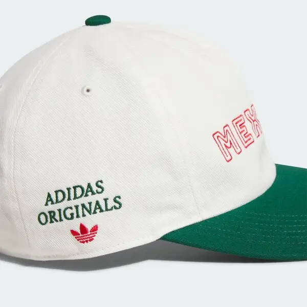 Adidas Mexico Tournament Cap - Off White / Team Dark Green / Scarlet