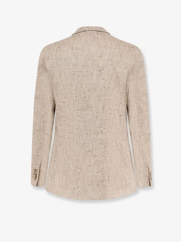 Tagliatore Cotton, Silk And Hemp Blazer