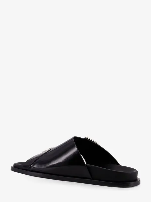 ALOHAS Alba Low Leather Sandals - Black