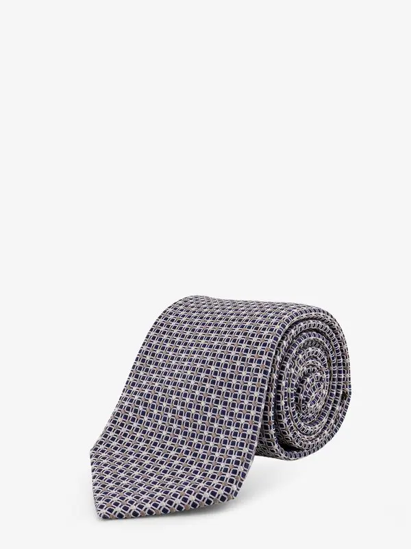 NUGNES 1920 Silk Tie - Blue