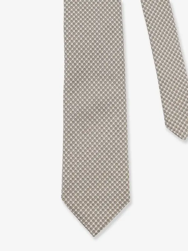 NUGNES 1920 Silk Tie - Grey