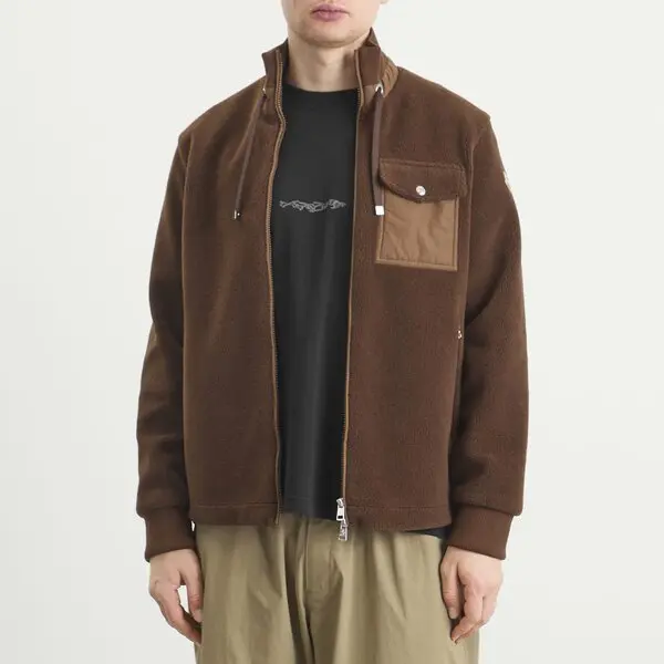 Moncler Teddy Fleece Zip-up Jacket
