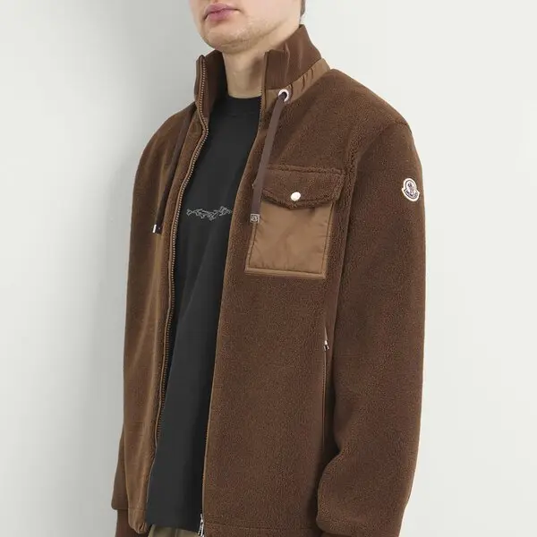 Moncler Teddy Fleece Zip-up Jacket